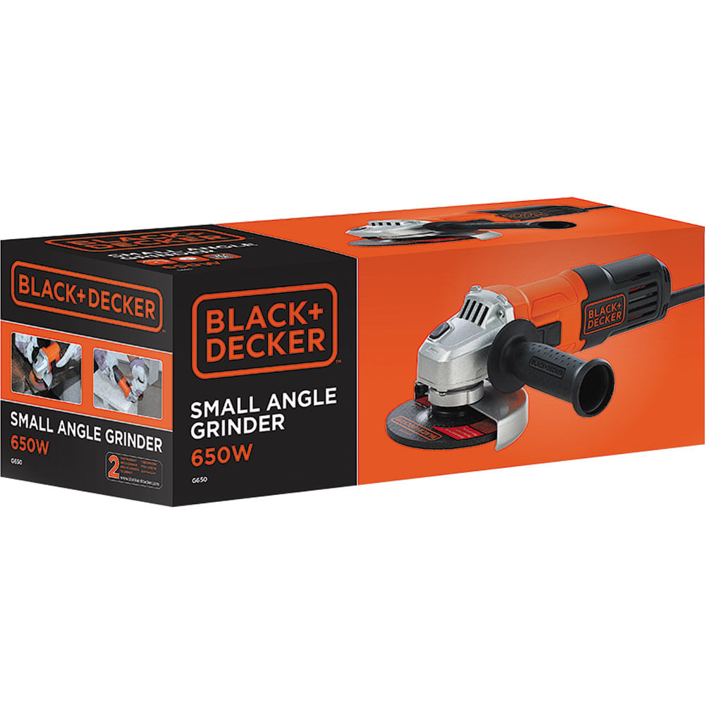 Esmerilhadeira Angular 4.5" 650W Black & Decker G650 - Casa e Video